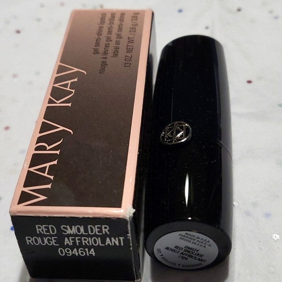 Mary Kay | Makeup | Mary Kay Gel Semimatte Lipstick Red Smolder 36g New ...